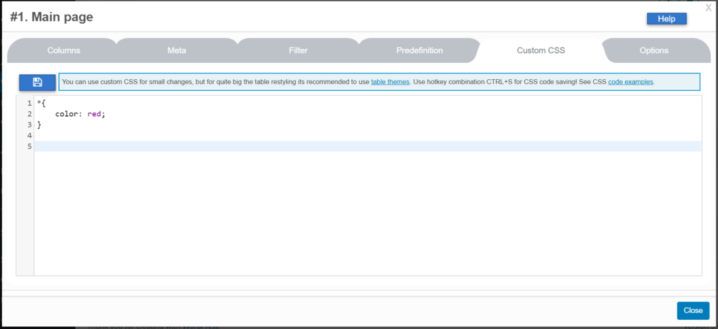 Custom CSS: WOOT - WooCommerce Active Products Tables